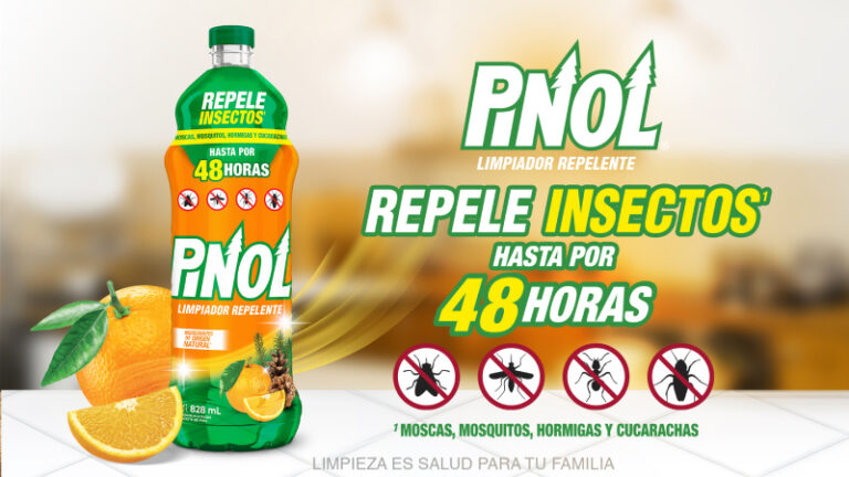 Adiós a los insectos con Pinol® Limpiador Repelente - Agencia Brunch